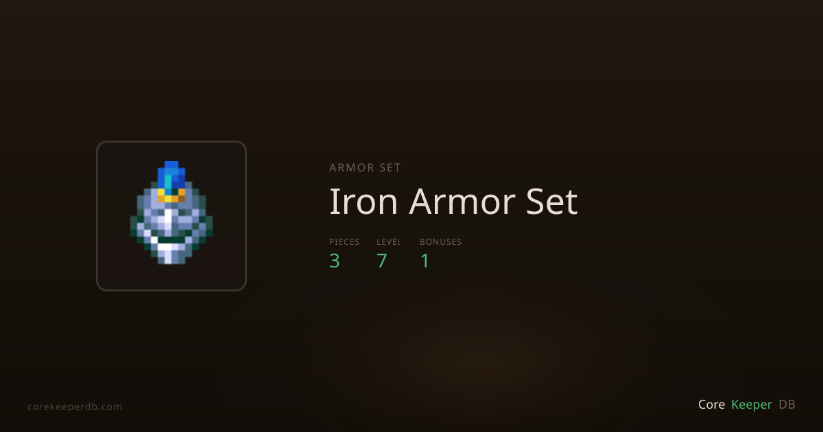 Iron Armor Set | Armor Set | Core Keeper DB