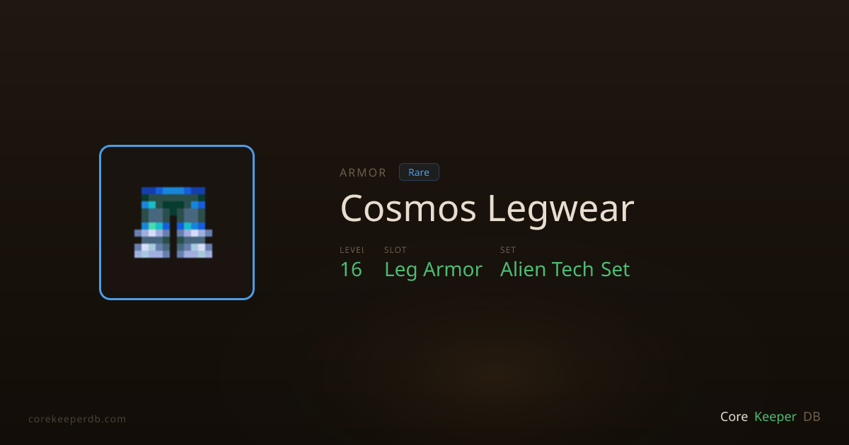 Cosmos Legwear | Armor | Core Keeper DB